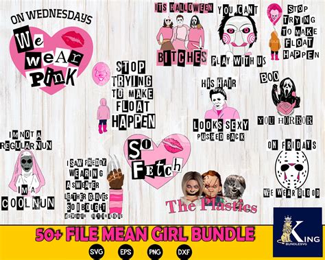 50 File Mean Girls Bundle Svg Mean Girls Svg Eps Dxf Png H Inspire