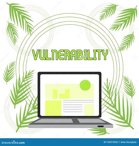 Handwriting Text Vulnerability Concept Meaning State Of Being Exposed