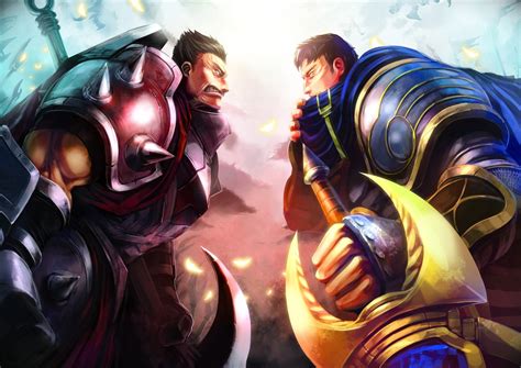 Darius Vs Garen Wallpapers And Fan Arts League Of Legends Lol Stats
