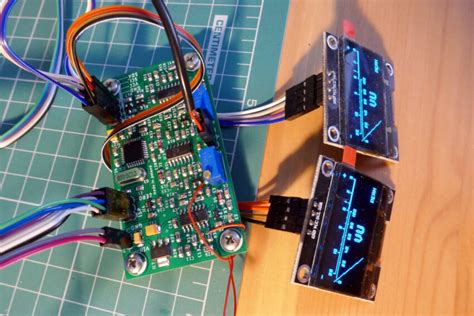 OLED Display Audio VU Meter AVR Arduino Project Electronics Lab Com