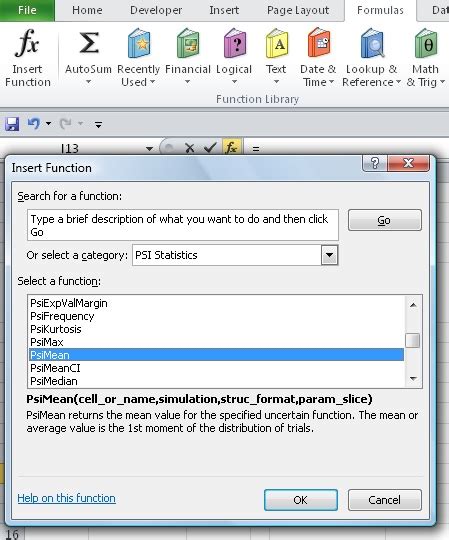 Psi Statistics Functions Solver