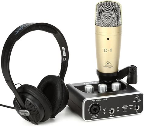 Amazon.com: Behringer U-Phoria Studio Recording/Podcasting Bundle ...