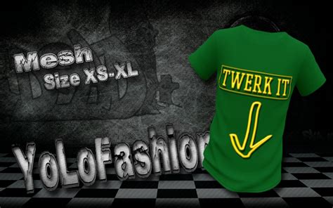 Second Life Marketplace Twerk Shirt Male By Lotus
