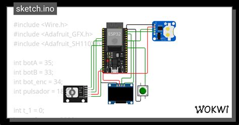 Esp32oled128x64 Encoder Rtc Wokwi Esp32 Stm32 Arduino Simulator