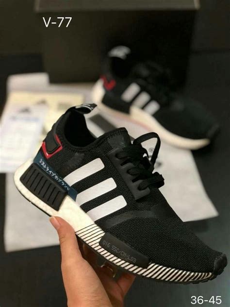 สต็อกพร้อม 2020 Adidas Nmd R1 Japan Pack Black White 2019 เวอร์ชั่นใหม่ ลองเท้าลำลอง รองเท้า