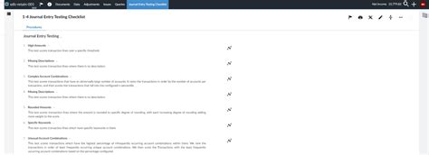 View Analytic Test Results For Checklists