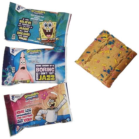 General Mills Spongebob Squarepants Soft Baked Bars 25g I Unicat Cand 1 39