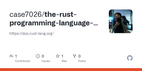 Github Case The Rust Programming Language Exercises Https Doc