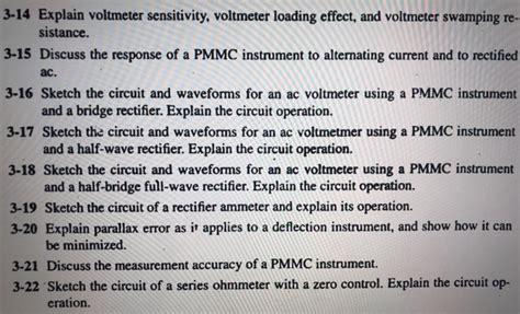 3 14 Explain Voltmeter Sensitivity Voltmeter Loading