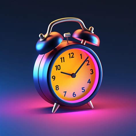 Premium Photo Closeup Of Retro Alarm Clock On Minimalist Theme
