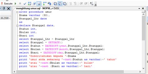 Cara Menghitung Umur Dengan Database Sql Server Arti Database