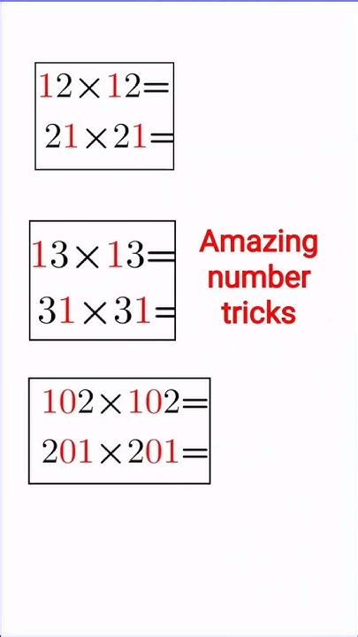 Multiplication Tricks Reverse The Digits Numberpattern Numbertrick Mathstricks Funmaths
