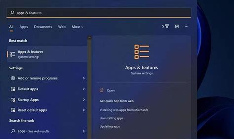 9 начина за отваряне на инструмента за приложения и функции в Windows 11