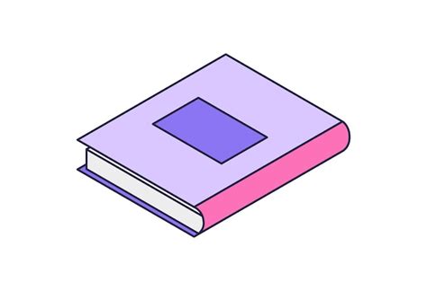 Premium Vector Isometric Book Icon In Flat Style Education Symbol