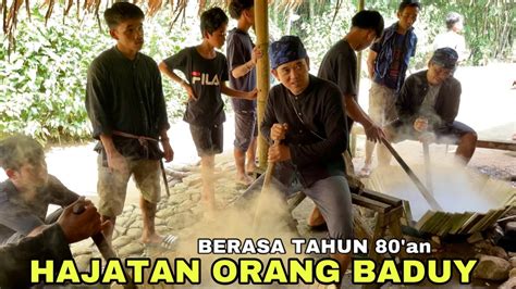 Seperti Ini Cara Orang Baduy Hajatan Rame Dan Seru Semua Warga Membantu