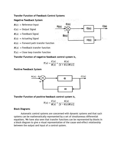 Block Diagrams Pdf Function Mathematics Feedback