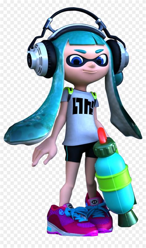Inkling Girl Splatoon Blue Inkling Girl Hd Png Download 981x1658