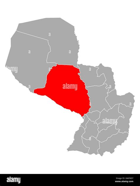 Map Of Presidente Hayes In Paraguay Stock Photo Alamy