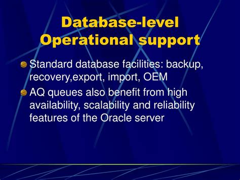 Ppt Oracle Advanced Queuing An Overview Powerpoint Presentation