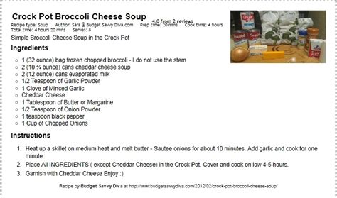 The Not So Fascinating Life Of Tabitha Recipe Crock Pot Broccoli