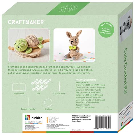 Craft Maker Cute Crochet Kit Craft Kits Art And Craft Adult Hinkler