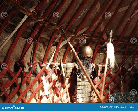 Decoraci N Tradicional Nacional Del Techo Y De Las Paredes Del Yurt