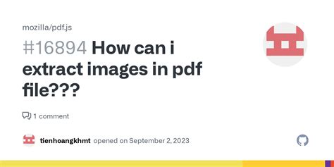 How Can I Extract Images In Pdf File · Issue 16894 · Mozillapdfjs