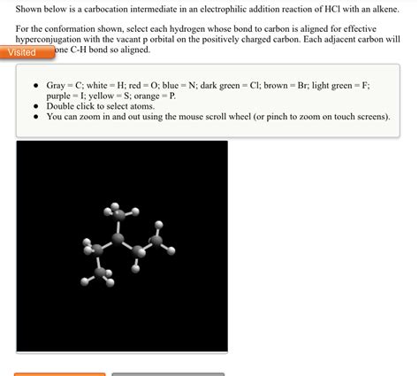 Solved Shown Below Is A Carbocation Intermediate In An