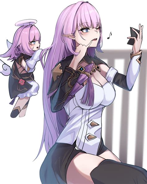 Elysia Elysia And Elf Elysia Honkai And More Drawn By Kamishiro Noa Danbooru