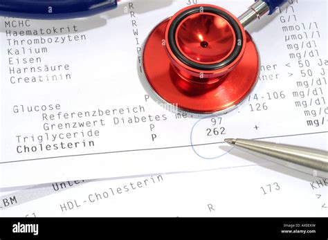 Blood Test Results Hi Res Stock Photography And Images Alamy