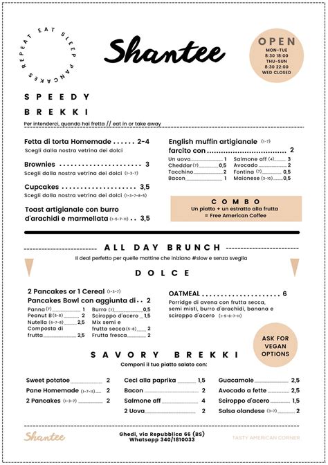 Menu At Shantee Restaurant Ghedi