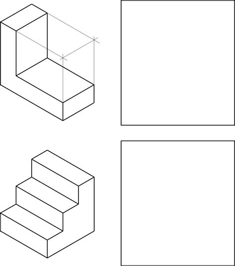 Orthographic Drawing Of A Cube