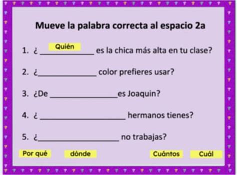 Question Interrogative Words Instruction And Self Checking Activities