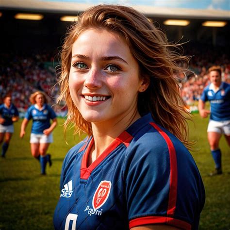 Rugby Woman Girl Lady Female Exercise Exercising Fit Fitness Athletic