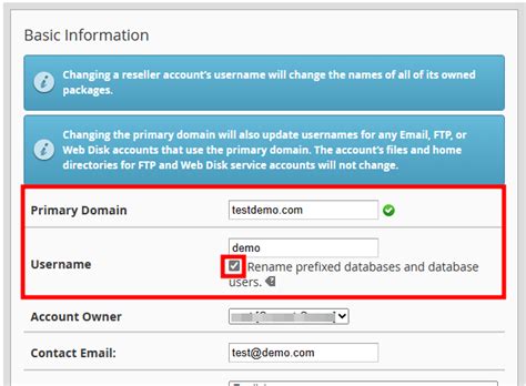 Change Primary Domain Of CPanel KemuHost