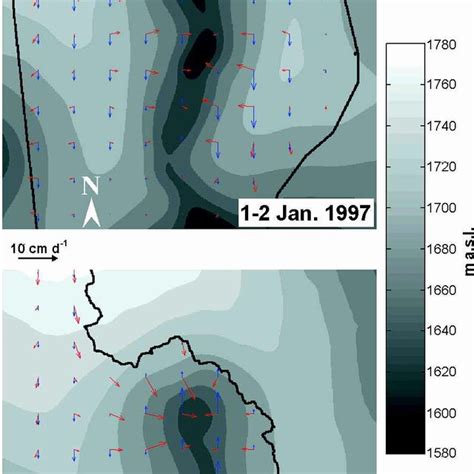 Vector Plot Of The Inferred 3 D Motion Fields Imprinted On Elevation