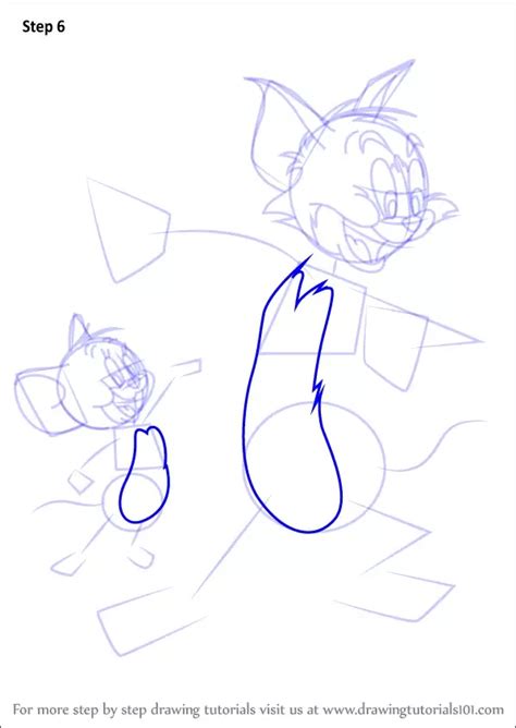 Step By Step How To Draw Tom Cat Drawingtutorials101 Com Artofit