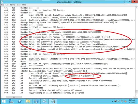 Solved Windows Update Failure On Server R Experts Exchange