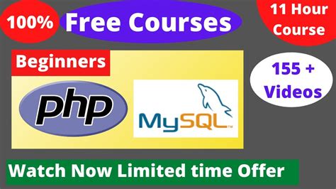 11 Hour FreeCourse For PHP MySQL Tutorial For Beginners Udemy Free