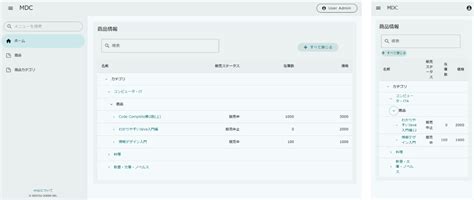 Material Design Components Treegrid