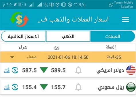 تح اسعار العملات والذهب في اليمن اسعار الصرف الان اليمن
