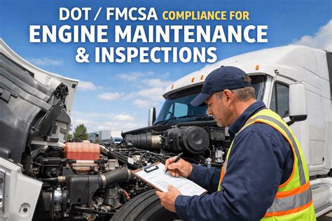 Dot Fmcsa Compliance For Engine Maintenance And Inspections