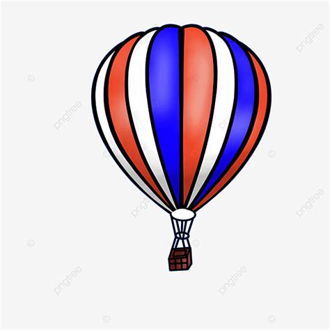빨간색 흰색 파란색 풍선 일러스트 뜨거운 공기 클립 아트 색깔 풍선 열기구 Png 일러스트 및 Psd 이미지 무료 다운로드