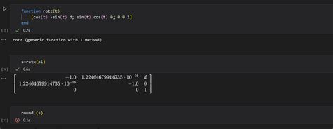 how to round symbolic matrix general usage julia programming language