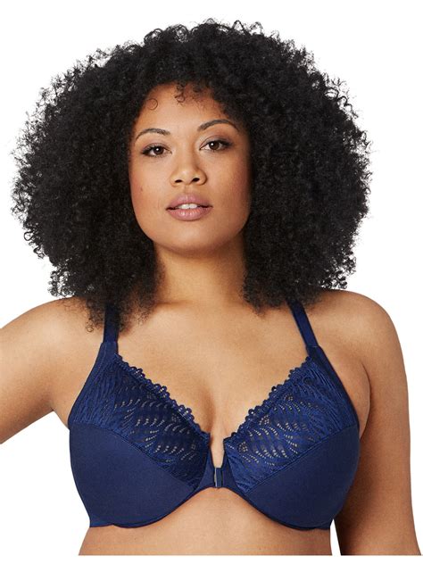 Glamorise Full Figure Plus Size Front Closure T Back Wonderwire Bra