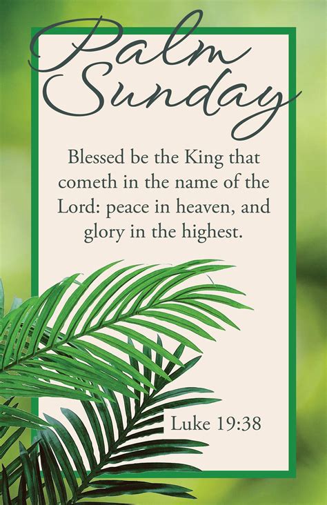 Palm Sunday Bulletin Blessed Package Of 100 Lifeway