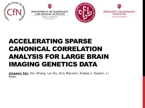 Ppt Accelerating Sparse Canonical Correlation Analysis For Large
