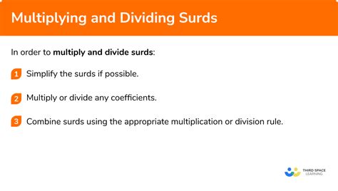 Multiplying And Dividing Surds Gcse Maths Steps And Examples