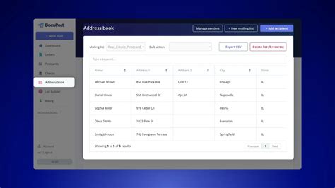 Manage Recipients Docupost User Guide