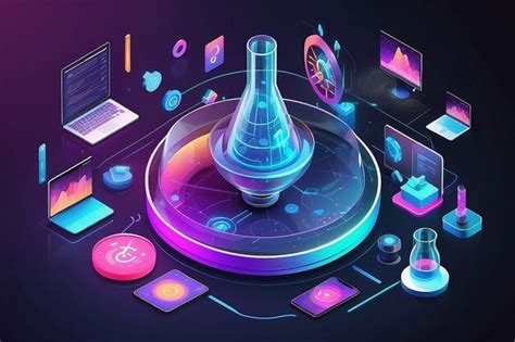 Premium AI Image Process Optimization Concept Illustration